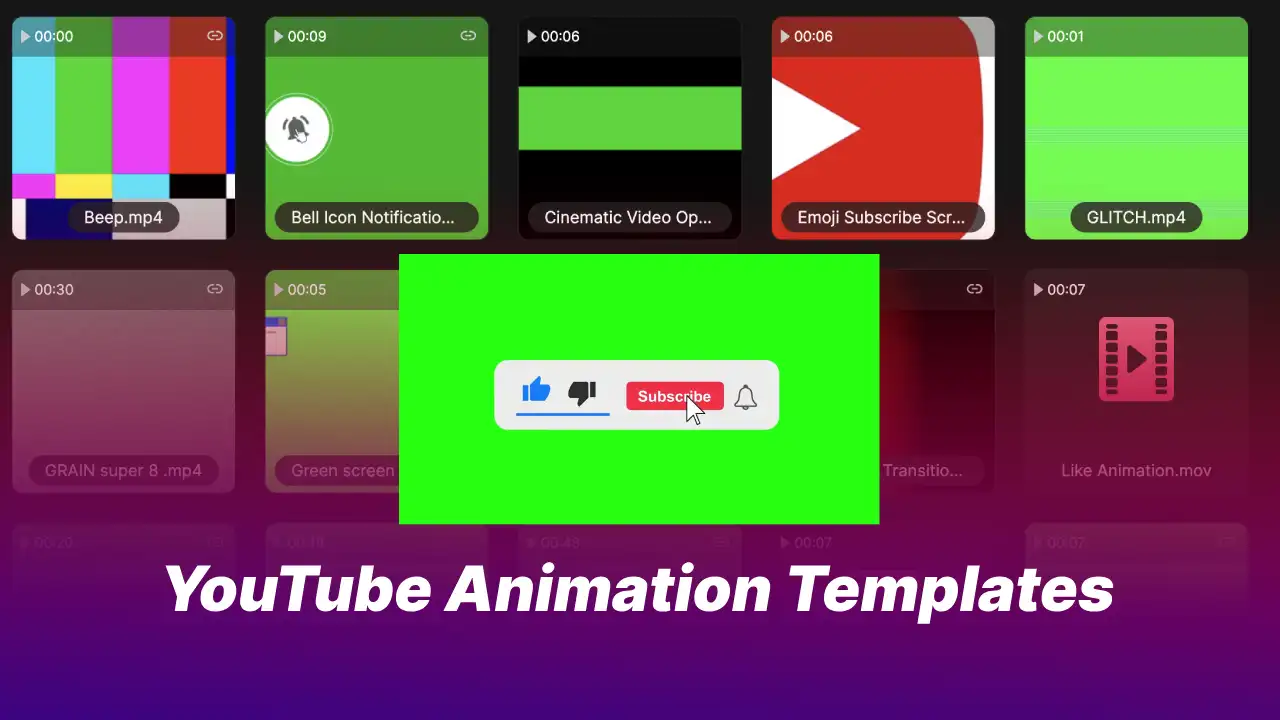 Download Subscribe Animation and Essential Motion Graphics for YouTube ...